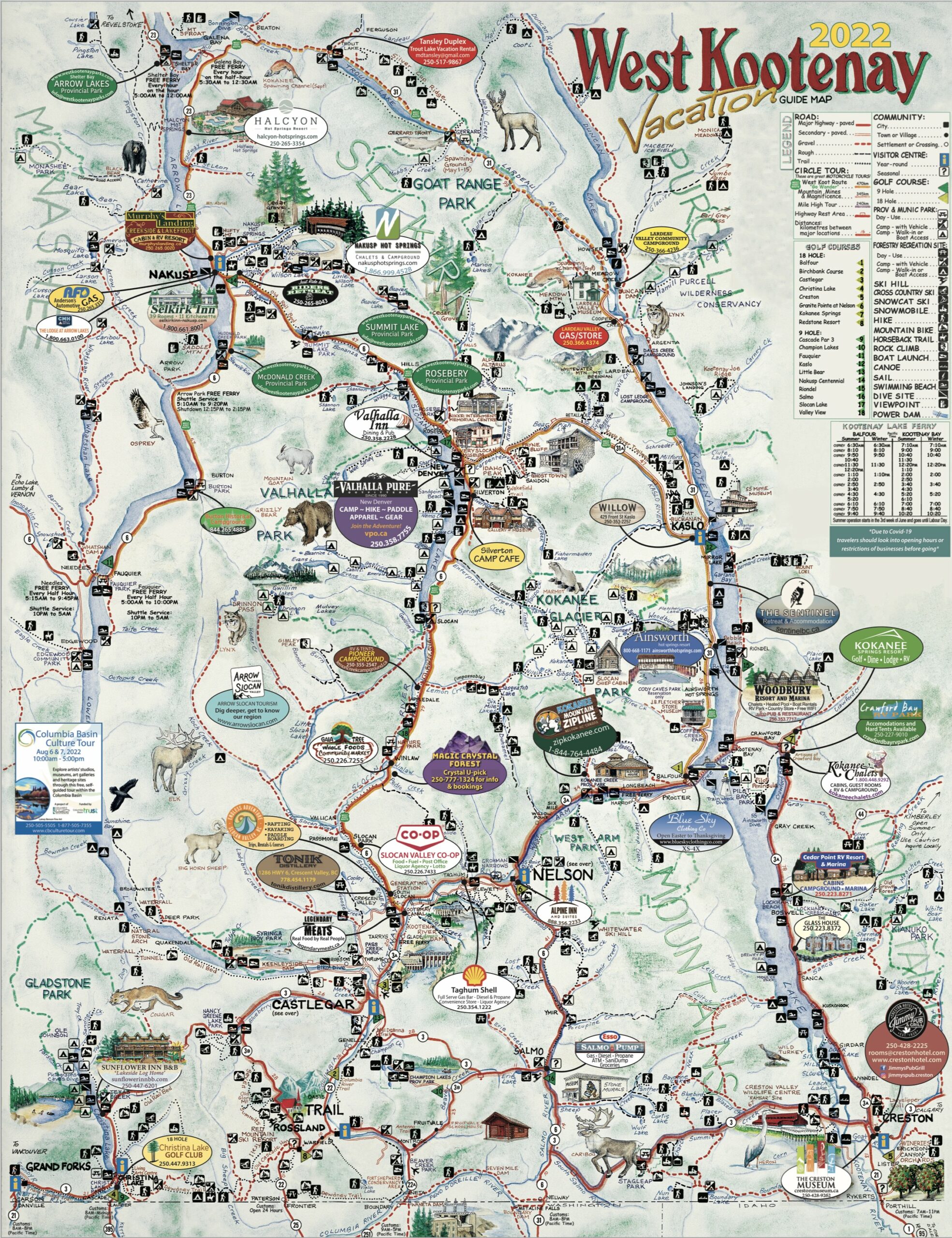 West Kootenay Vacation Maps - West Kootenay Vacation Maps